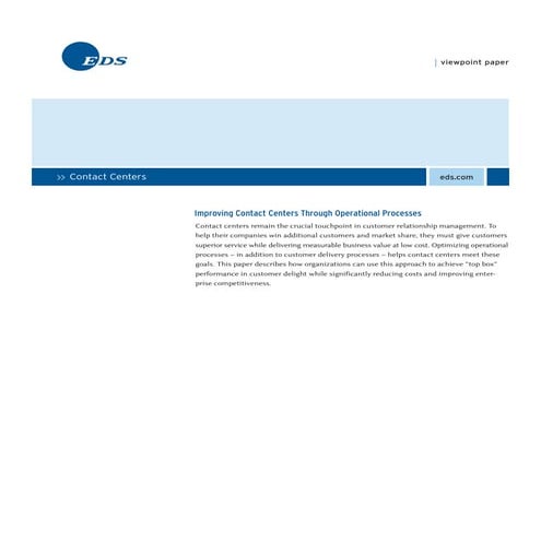 Contact Center Processes - Best Pratices | PDF