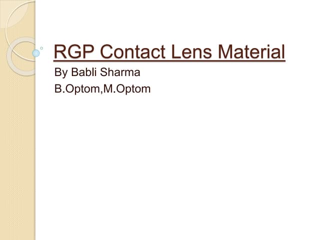 Contact Lens Materialpptx