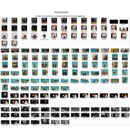 Contact Sheet | DOCX