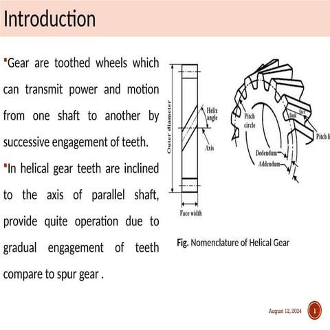 contact stress analysis in gear ( spur gear ) | PPTX | Physics | Science