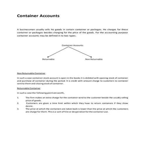 Container accounts | DOCX