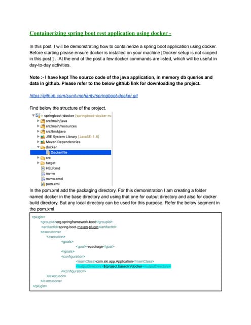Containerize Spring Boot Application With Docker Pdf