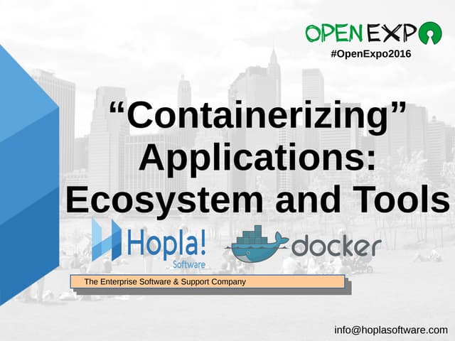 “containerizing” Applications With Docker Ecosystem And Tools Ppt