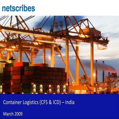Container Logistics (Cfs & Icd) India Sample | PDF