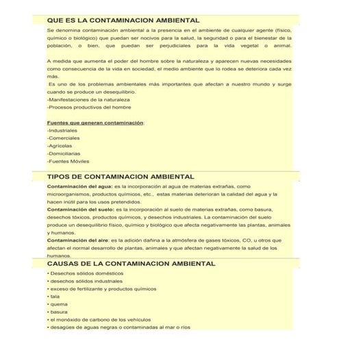 Diapositiva Contaminacion Ambiental | PPT