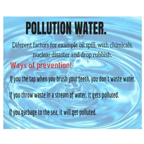 Contaminación del agua ingles | PPTX
