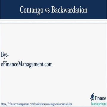 Contango vs Backwardation | PPT