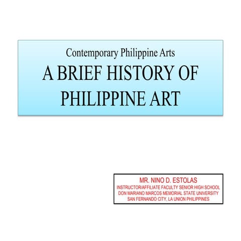 Pre conquest arts | PPTX