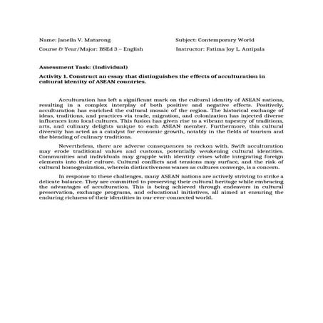 Contemporary report..................... | DOCX