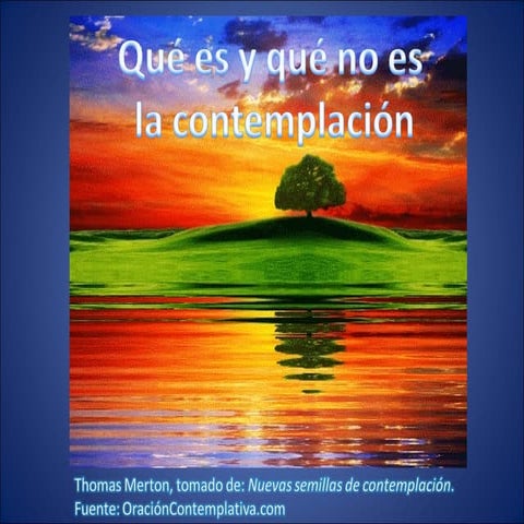 Qué es y qué no es la contemplación | PPS