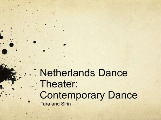 Examples of contemporary dance notes | PDF