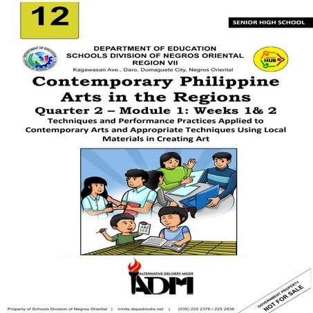 1st Quarter MODULE 1 on CONTEMPORARY PHILIPPINE ARTS from the REGIONS ...