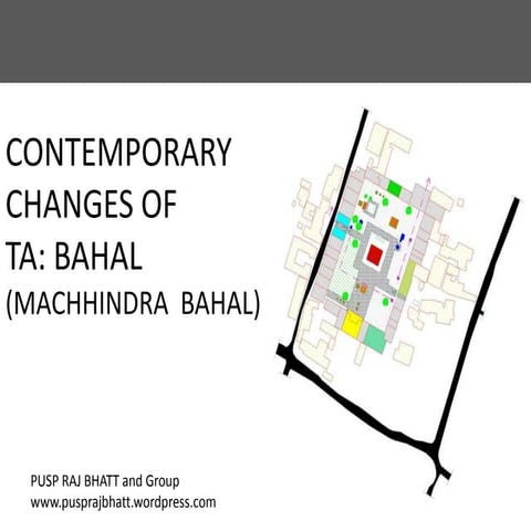 Contemporary changes of ta bahal machhindra bahal in lalitpur, nepal by ...
