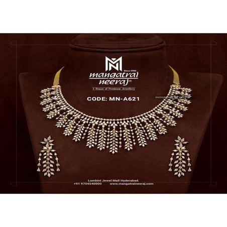 Contemporary Diamond Necklace set | PDF