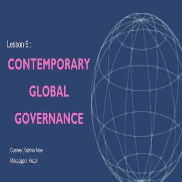 The Contemporary Global Governance of the | PDF | Non-Profit ...