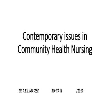 Contemporary issues in Community Health Nursing.pptx