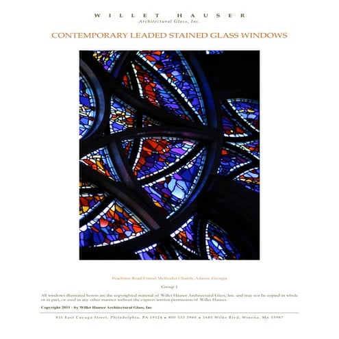 Contemporary leaded stained glass windows | PDF