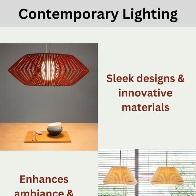 Exploring the World of Contemporary Lighting | PDF