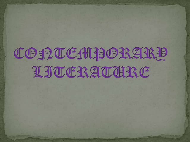 What is literature | PPTX