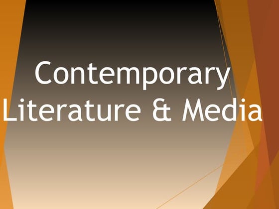 CONTEMPORARY-POPULAR-AND-EMERGENT-LITERATURE-EDZ.pptx | Fiction | Books ...