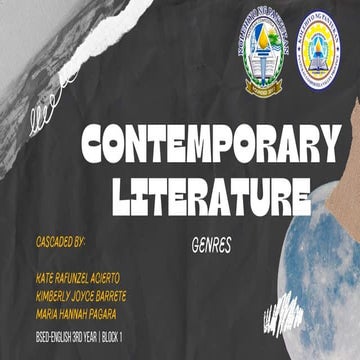 INTRODUCTION CONTEMPORARY LITERATURE_Story as a Genre | PPTX