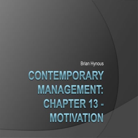 Contemporary Management | PPTX