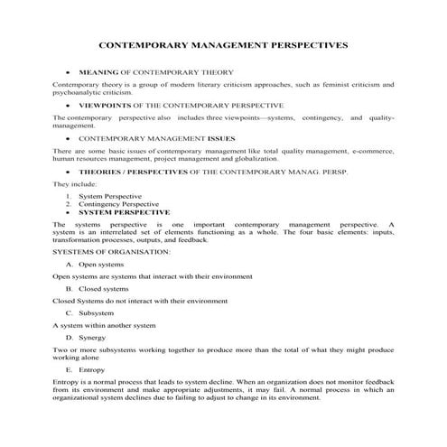 CONTEMPORARY MANAGEMENT PERSPECTIVES.docx