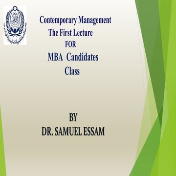 Contemporary Management The First Lecture.pptx