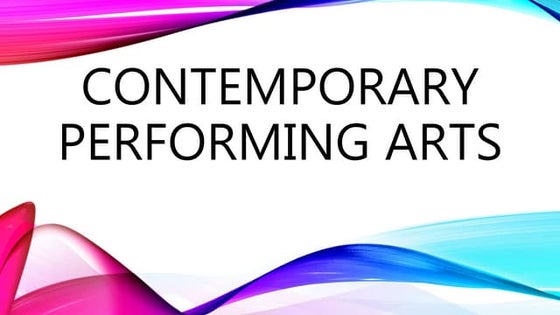 Forms of performing arts | ODP
