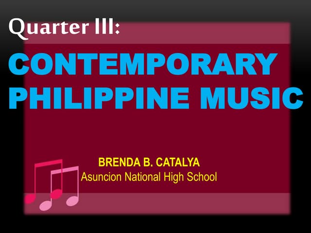 MUSIC 7 | Lesson 1: PHILIPPINE FOLK SONG | PPTX