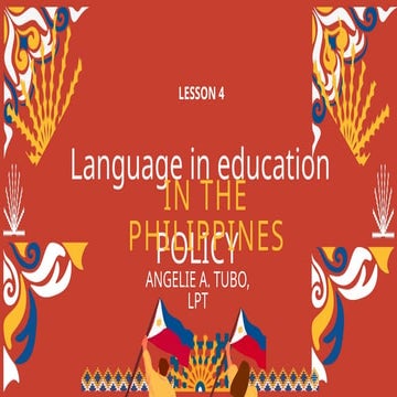 MTB-MLE Framework | PPTX