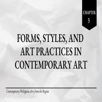 Contemporary Philippine Visual Arts from the Region | PDF