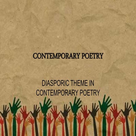 Contemporary poetry | PPTX