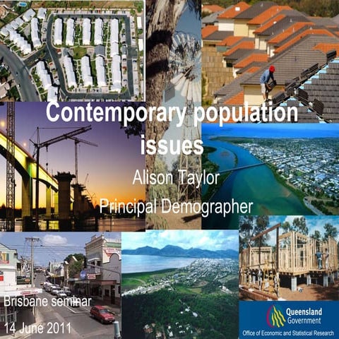 Contemporary population Issues Queensland Australia | PPT