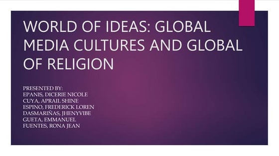 Globalization and religion | PPT