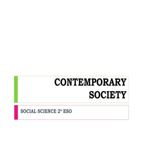 Contemporary society | PPTX