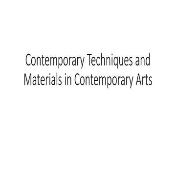 Researches on techniques and performance practices applied to ...