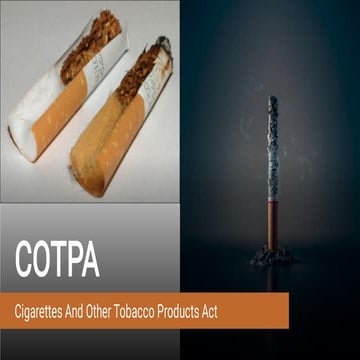 COTPA | PDF