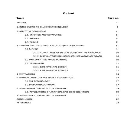 Blue Eyes Technology Content | DOCX