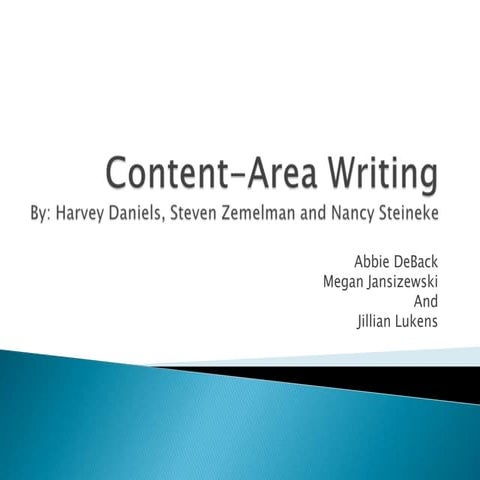 Content area writing | PPT