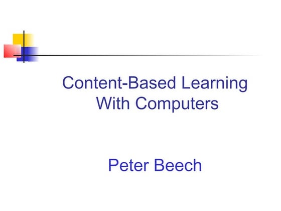 TEFL - Content Based Language (2) | PPT