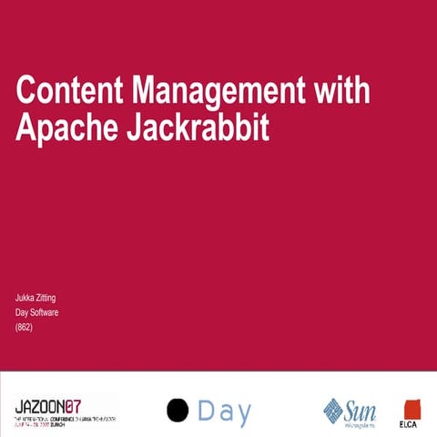 JCR Content Management | PPT