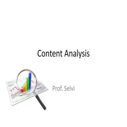 Content analysis_mass media research_bmm_selvi | PPTX