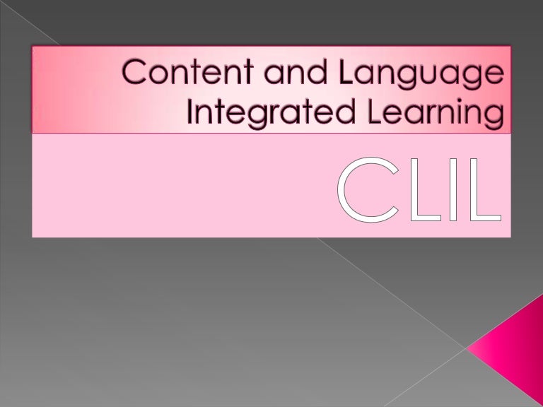Content and language integrated learning