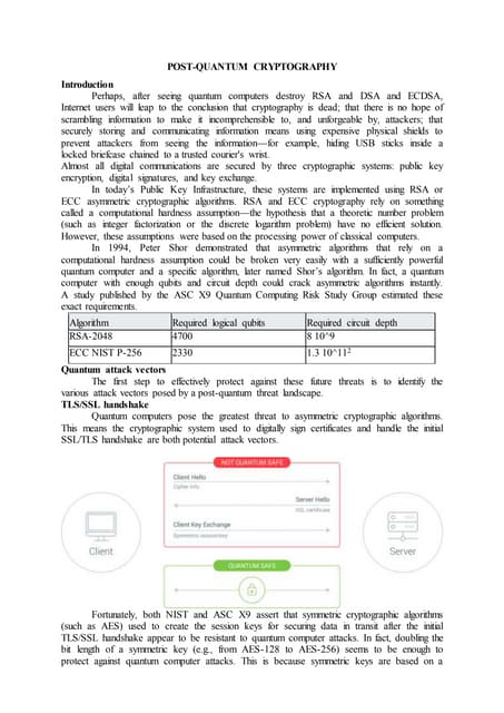 Is quantum computing an existential threat to blockchain technology | PPTX