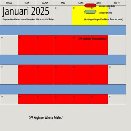 cara buat kalender di power point simpel | PPTX