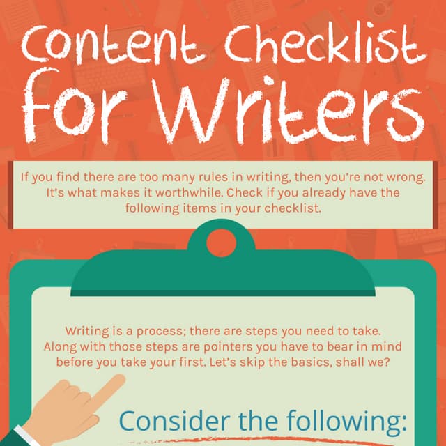 Content Checklist for Writers