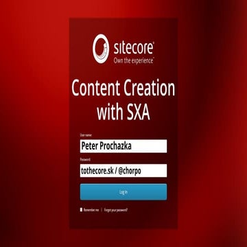 Content Creation with Sitecore Experience Accelerator (SXA) - SUG Chennai - 15.11.2018