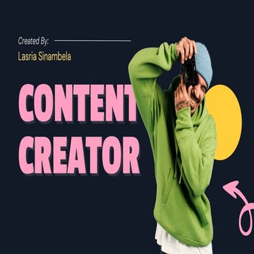 What are the task of a content creator and apps a content creator | PDF