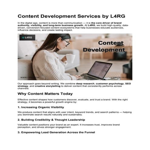 Strategic Content Development Services for High-Impact Brand Growth by ...